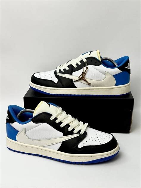 Мужские кроссовки найк джордан nike jordan 1 low fragment design travis ...