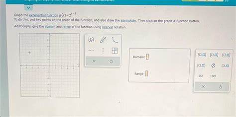 solved graph the exponential function g x 2x−1 to do this