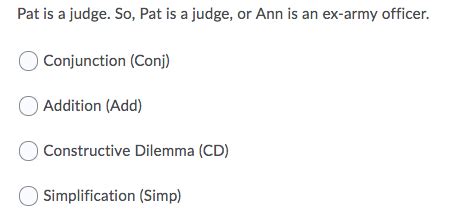 Solved Rule Of Inference For Each Of The Following Identify Chegg Com