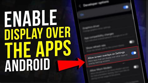 How To Enable Display Over Other Apps On Android 2025 Youtube
