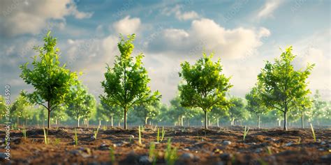 Chronicle The Lifecycle Of The Green Tree From Germination To Maturity