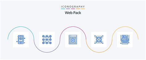 Web Pack Blue 5 Icon Pack Including Make A Website Seo Computer