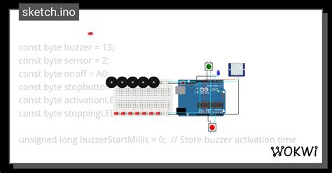 Motion Alarm Wokwi Esp32 Stm32 Arduino Simulator