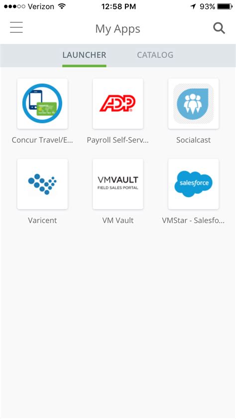 Workspace One Screenshots