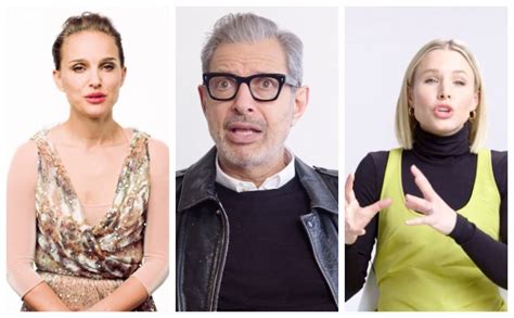 Natalie Portman Jeff Goldblum Kristen Bell And More Discuss Their First