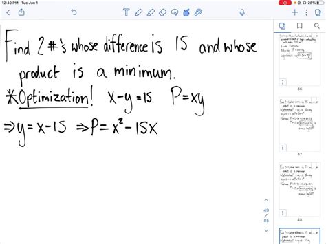 solved find two numbers whose difference is 15 and whose product is a