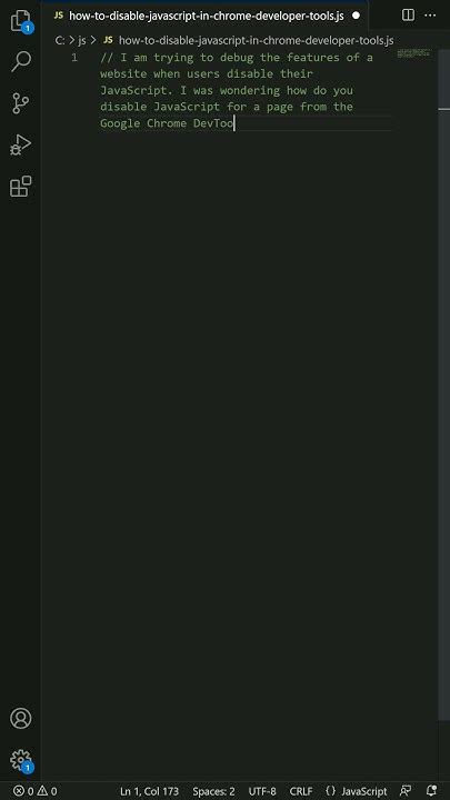 How To Disable Javascript In Chrome Developer Tools Youtube