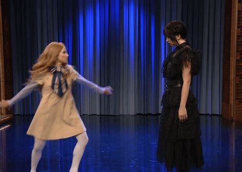 Megan And Wednesday Dancing 
