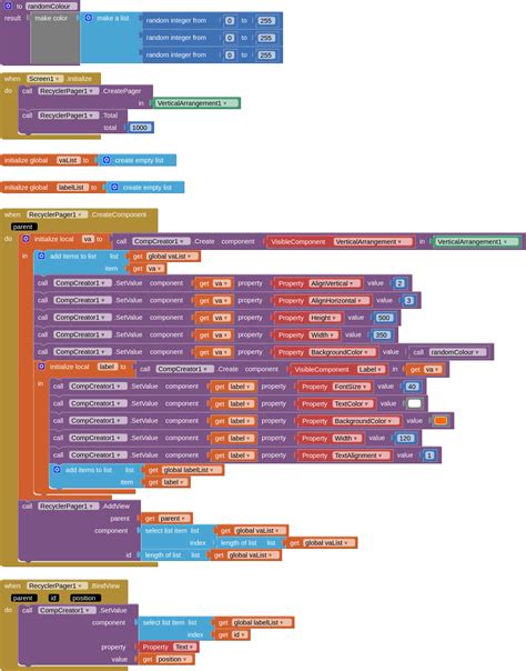 how do you create custom row × column grid of textboxes using recycler