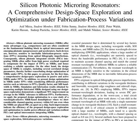 Mahdi Nikdast On Linkedin Ieee Cad Siliconphotonics Microring Eda Siliconphotonics…