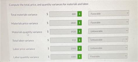 Solved The Following Direct Materials And Direct Labor D