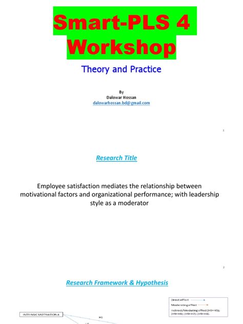 slidessmartpls4 pdf pdf dependent and independent variables regression analysis