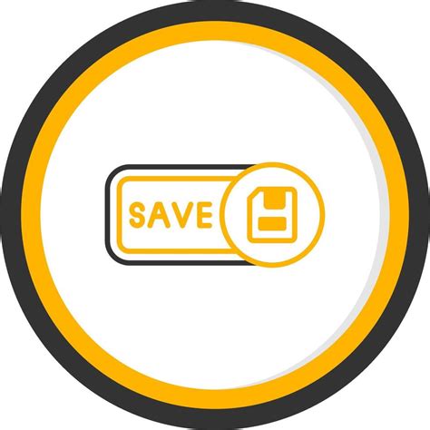 Save Line Two Color Circle Icon 47290119 Vector Art At Vecteezy