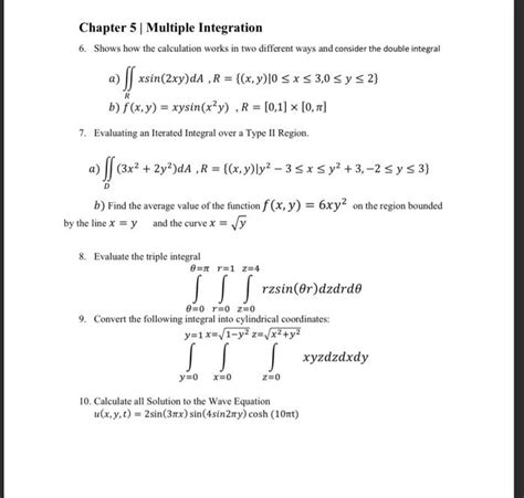 Solved Chapter 5 Multiple Integration 6 Shows How The