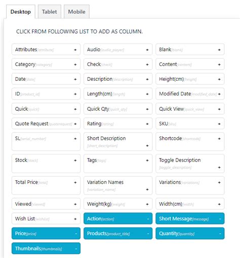 EffectIO Woo Product Table Pro Product Table By CodeAstrology