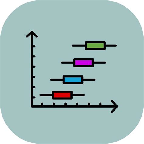 Horizontal Bar Chart Line Filled Curve Icon 51058612 Vector Art At Vecteezy