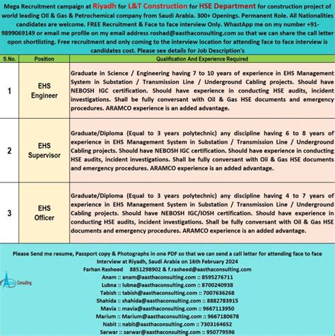 Mavia Siddiqui On Linkedin Mega Recruitment Campaign Riyadh Saudi L Larsen Toubro