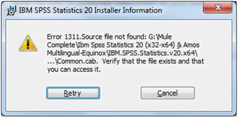 Source File Not Found When Installing IBM SPSS Statistics Techyv