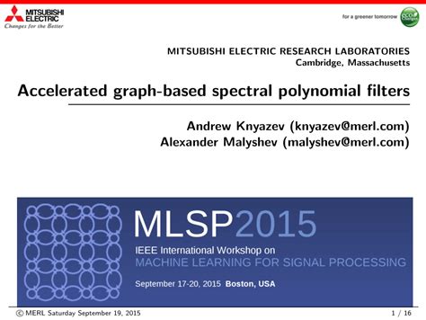 pdf accelerated graph based spectral polynomial filters contents