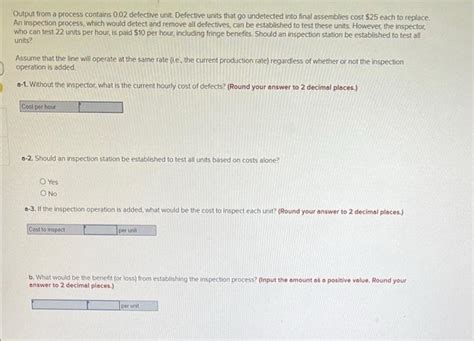 solved output from a process contains 002 defective unit