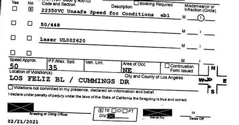 Cvc 22350 Los Angeles 50mph In A 35 Tbwd Defense Options R
