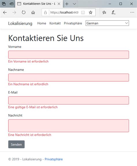 Localising Data Annotation Attributes In Razor Pages