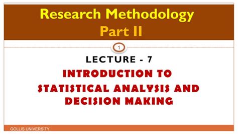 Lecture 7 Introdntostatisticalanalysisvariablespptx