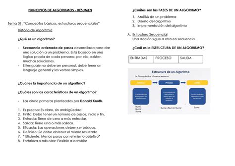 Apuntes Principio De Algoritmos Ciclo Pdf Doc PRINCIPIOS DE ALGORITMOS RESUMEN