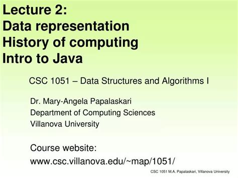 Ppt Csc 1051 Data Structures And Algorithms I Powerpoint Presentation Id6803835