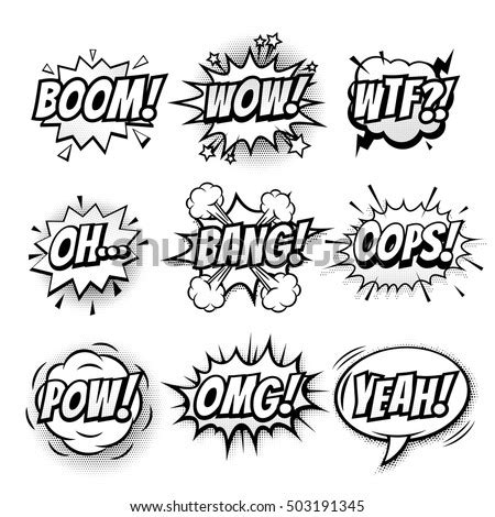 Vector Comic Speech Bubble Phrase Boom Stock Vector 503191345 ...