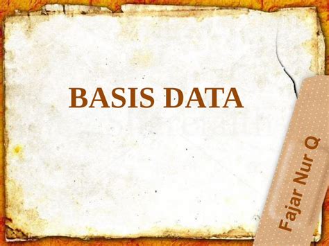 Pdf Basis Data Dokumentips