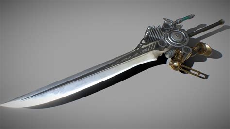 Engine Blade Final Fantasy Xv Buy Royalty Free 3d Model By Strife Lim Lim Kah Wei
