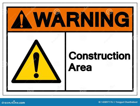 Warning Construction Sign Vector Illustration 5684982