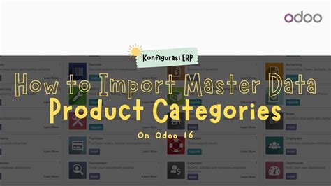 How To Import Master Data Product Categories YouTube