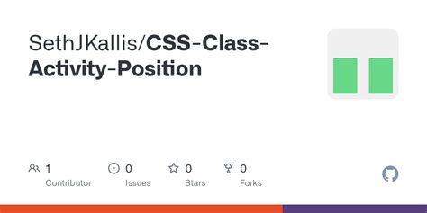 Github Sethjkallis Css Class Activity Position