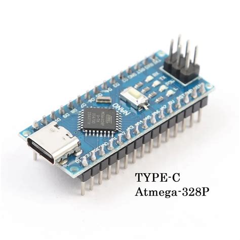 arduino nano type c atmega328p запаяна гребенка ардуино купить на