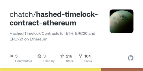 Github Chatch Hashed Timelock Contract Ethereum Hashed Timelock Contracts For Eth Erc20 And
