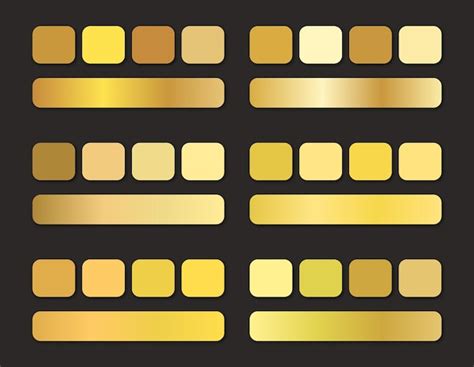 Premium Vector Gradient Color Palette Set Elements