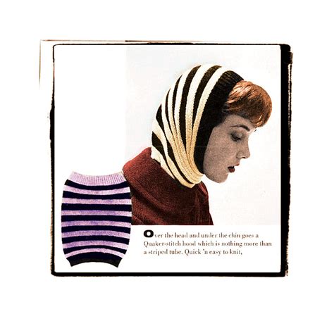 Instant Download PDF Easy Beginners KNITTING PATTERN To Make A Striped Bumble Bee Ski Hood