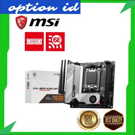 Jual Motherboard Msi Mpg B650i Edge Wifi Amd B650 Ryzen Am5 Ddr5 Mini Itx Jakarta Barat