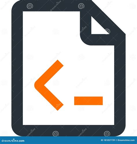 terminal file commands terminal commands ssh vector icon stock