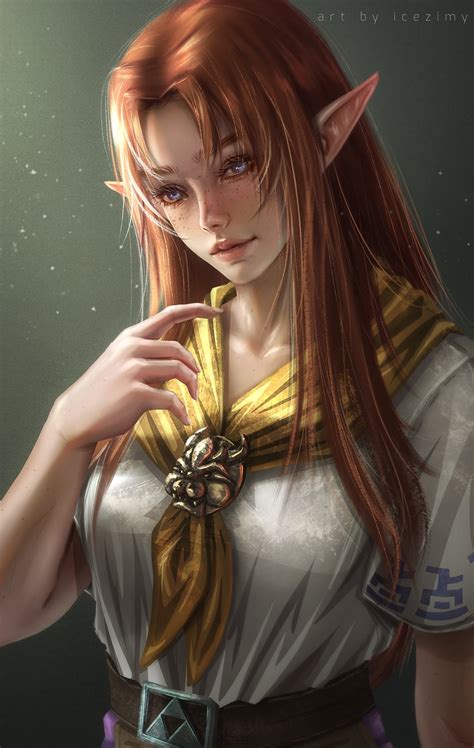 Malon The Legend Of Zelda And 1 More Drawn By Icezimy Danbooru