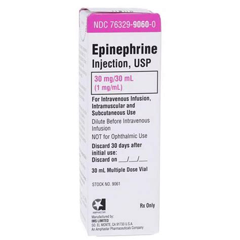 Epinephrine Injection 1 Mgml Multiple Dose Vial 30 Ml — Mountainside Epinephrine Injection 1 Mgml Multiple Dose Vial 30 Ml — Mountainside