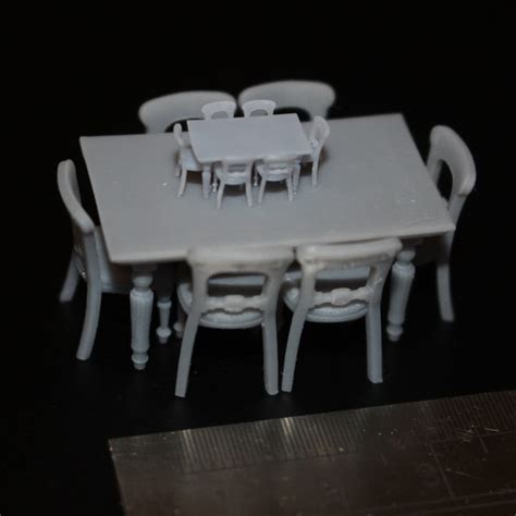 Micro Scale Table And Chairs Etsy