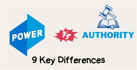 Key Differences Between Power And Authority