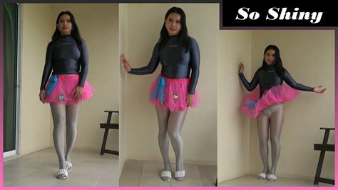 Shiny LEOHEX Spandex Ballet Skirt Tights Heels Model Show At Pattaya YouTube