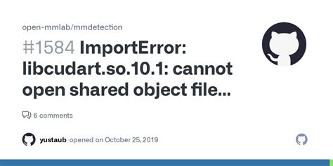 ImportError Libcudart So 10 1 Cannot Open Shared Object File No Such File Or Directory