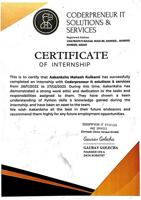 Aakanksha Kulkarni On Linkedin Internshipcompleted Pythondevelopment Careergrowth Teamwork