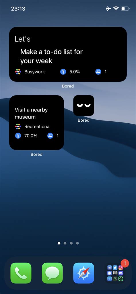Beautiful Bored Widgets With Swift
