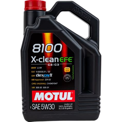 Моторное масло MOTUL 8100 X-сlean EFE синтетическое, 5W30, 5 л 111688 ...